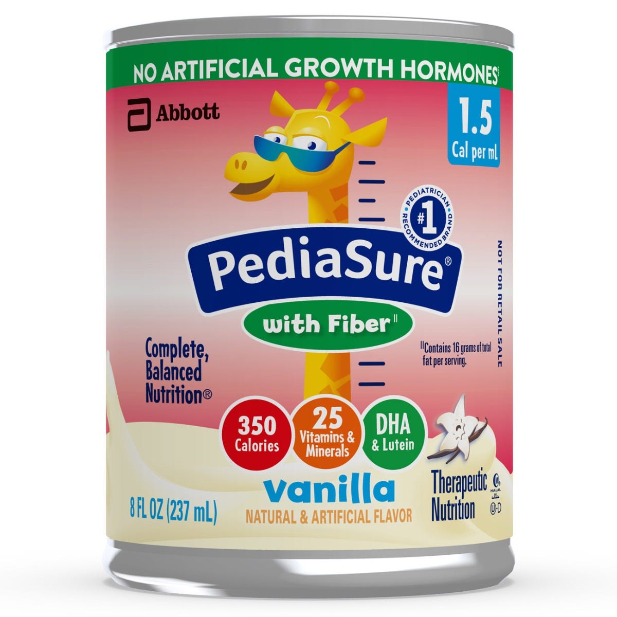 PediaSure 1.5 Cal with Fiber / Vanilla / 8 fl oz can / 67374