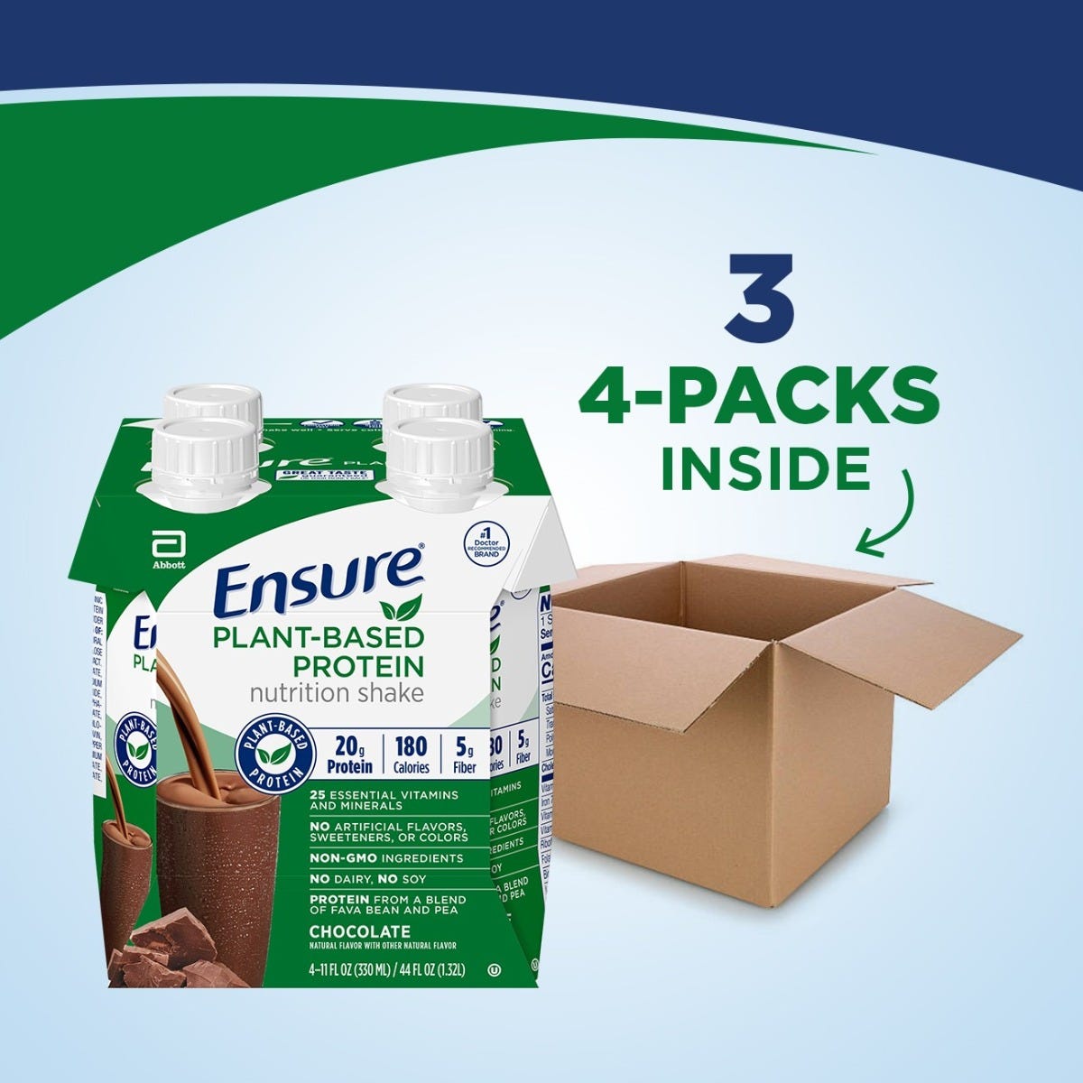 Ensure Plant-Based Protein Nutrition Shake / Chocolate / 11 fl oz Tetra ... Ensure Plant-Based Protein Nutrition Shake / Chocolate / 11 fl oz Tetra ...